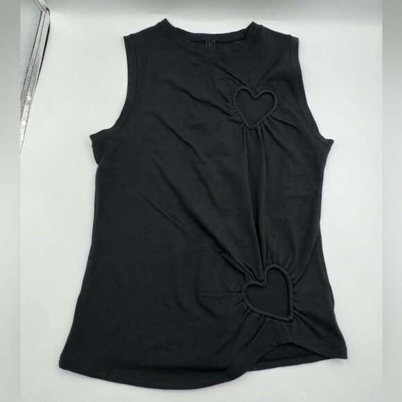 SKIMS | Tops | Skims Heart Cotton Blend Jersey Tank Soot Nwt | Poshmark